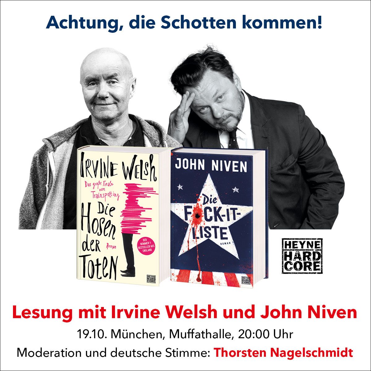Irvine Welsh / John Niven im Muffatwerk